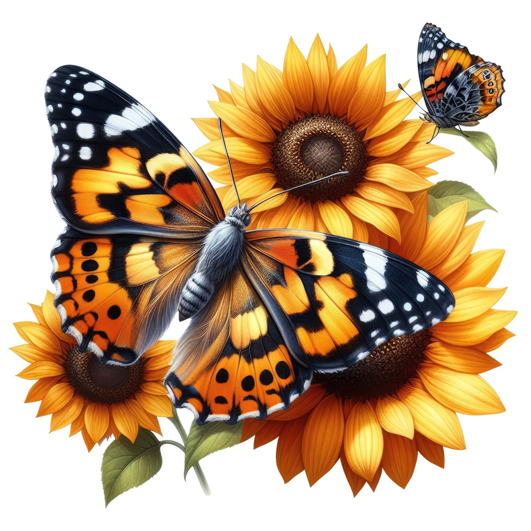 Car Sticker Butterfly With Flowers Sticker Weatherproof Outdoor Vinyl ...