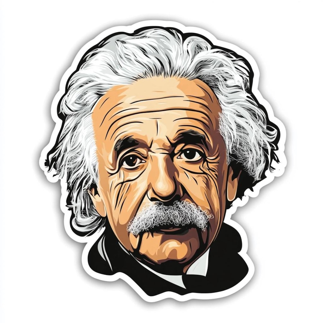 Car Sticker Albert Einstein Sticker Weatherproof Outdoor Vinyl Sticker ...
