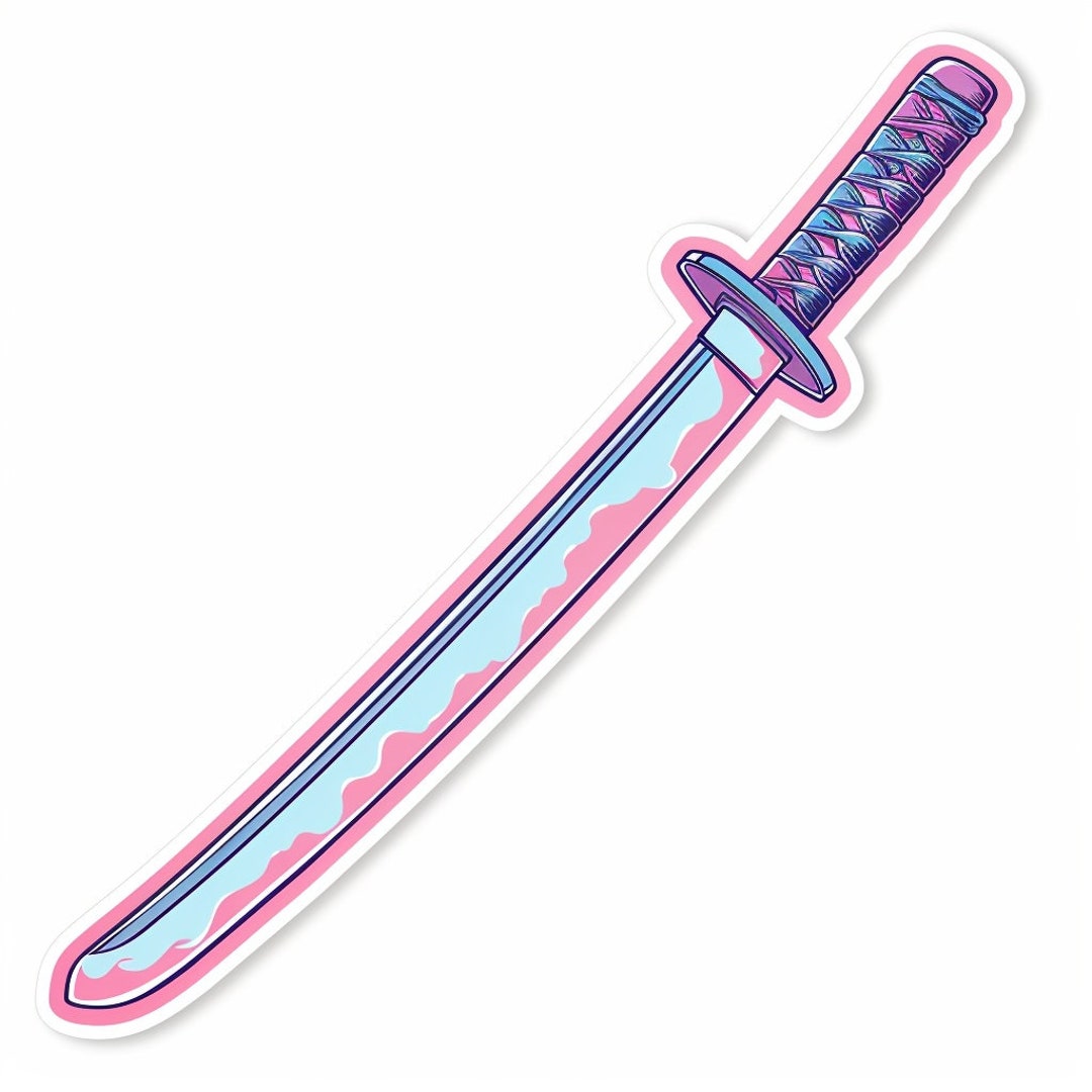 Car Sticker Katana Sword Sticker Weatherproof Outdoor Vinyl - Etsy