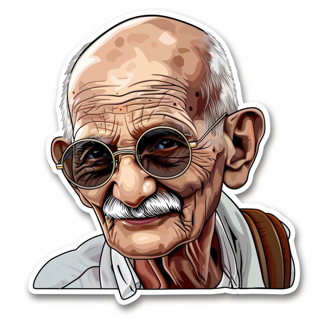 Car Sticker Mahatma Gandhi Sticker Weatherproof Outdoor Vinyl - Etsy