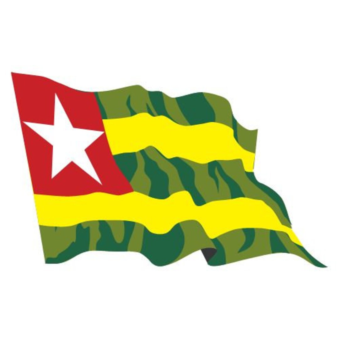 Car Sticker Sticker Flag Togo Flag Sticker - Etsy