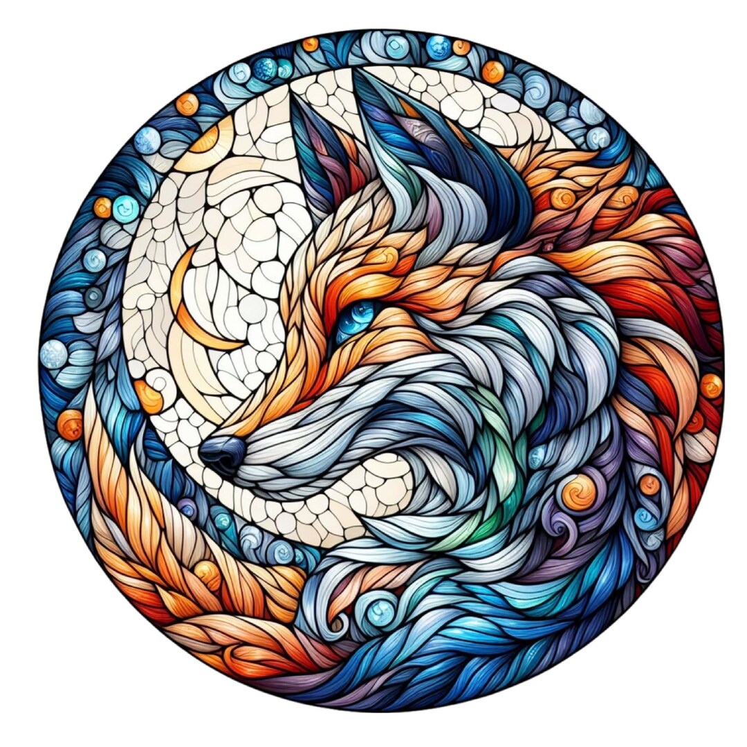 Car Sticker Stained Glass Animals Sticker Weatherproof Outdoor Vinyl - Etsy