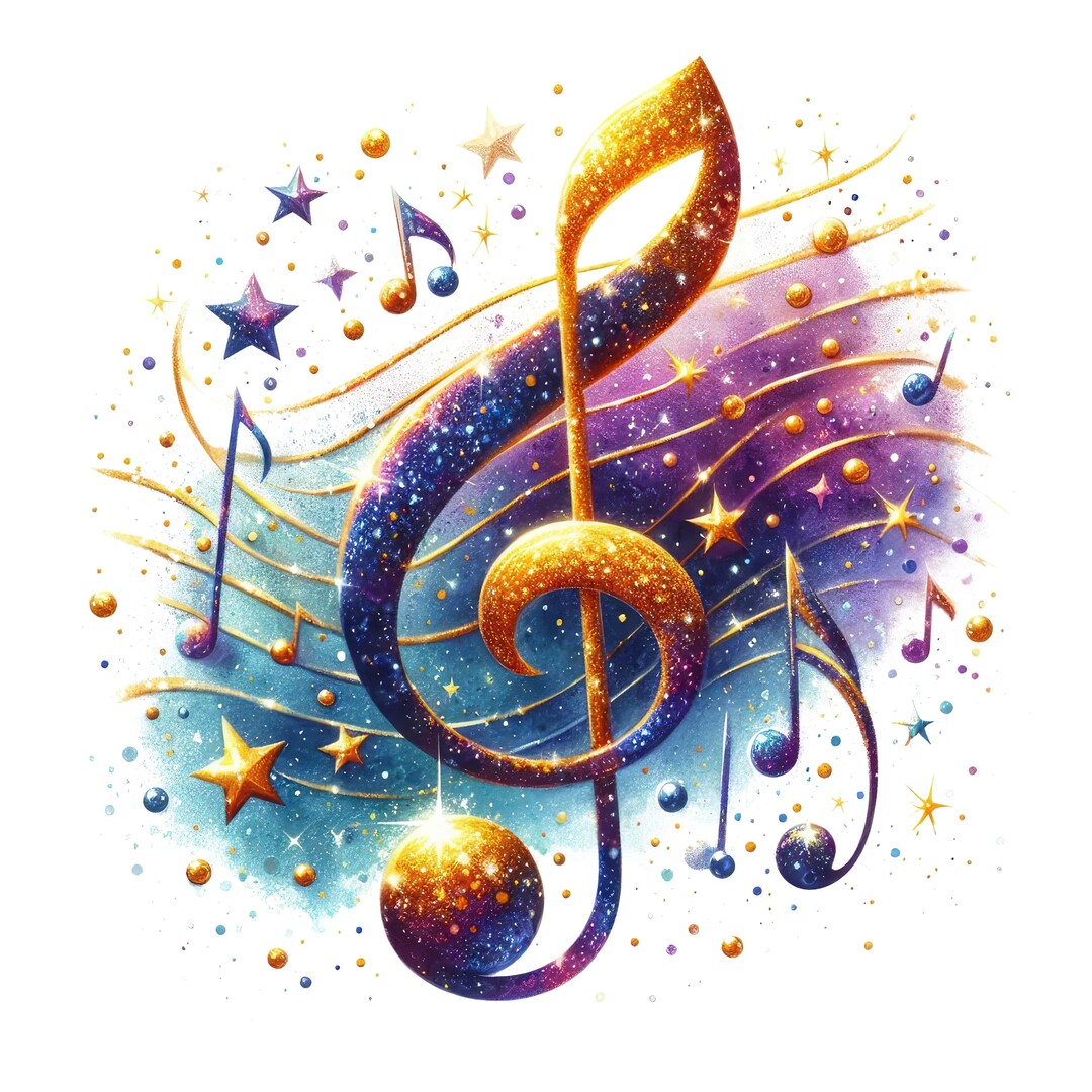 Car Sticker Fantasy Music Notes Sticker Weatherproof Outdoor Vinyl ...