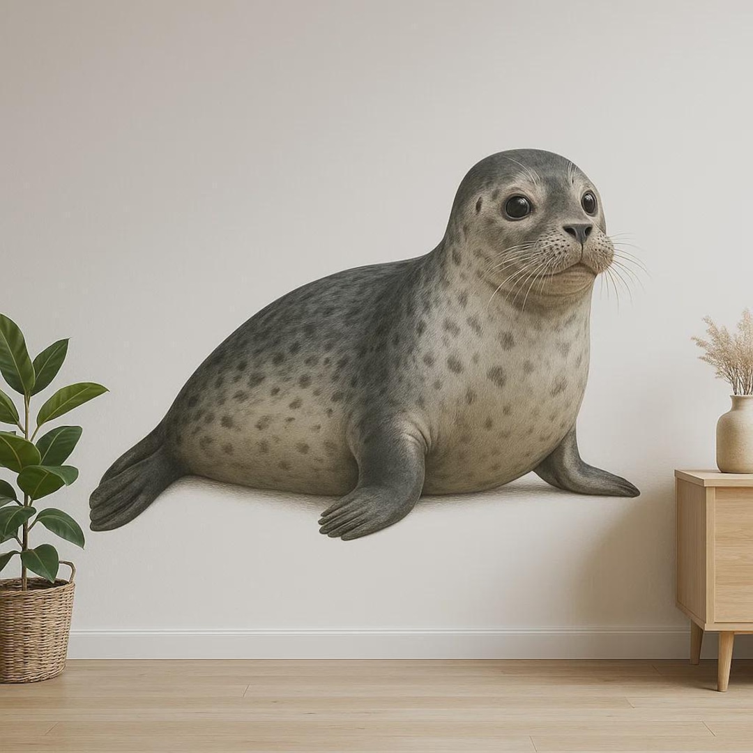 Realistic Seals Wall Decal Lifelike Sea Creature Sticker for Wall RV ...