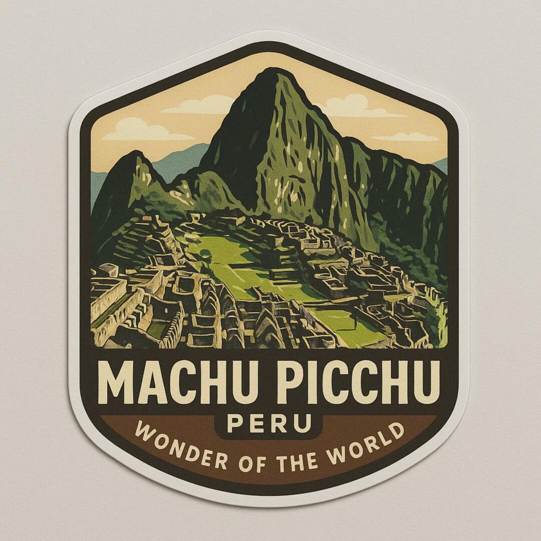 Machu Picchu Car Sticker World Wonder Peru Travel Destination Adventure ...