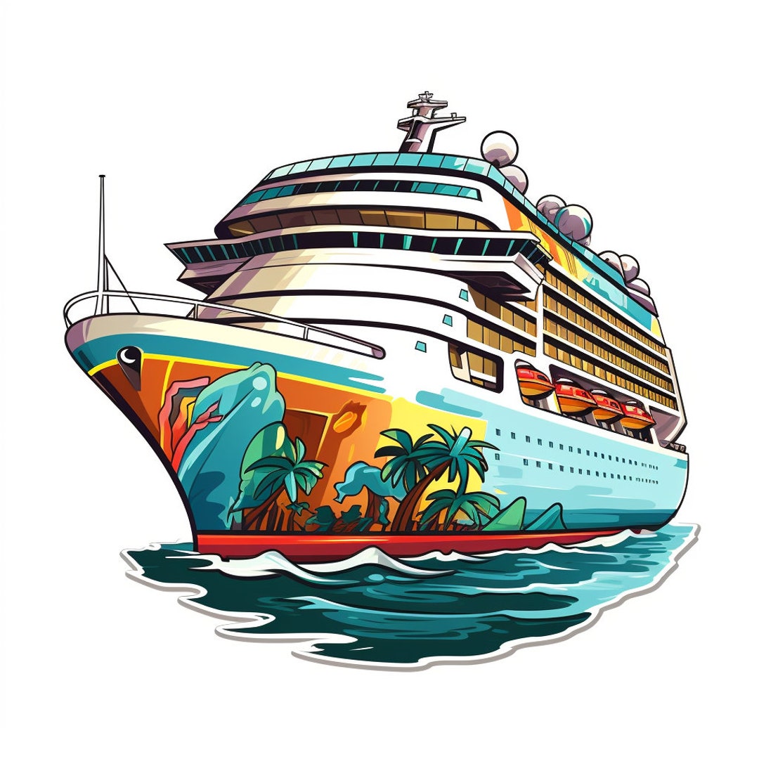 Car Sticker Cruise Ship Sticker Weatherproof Outdoor Vinyl - Etsy