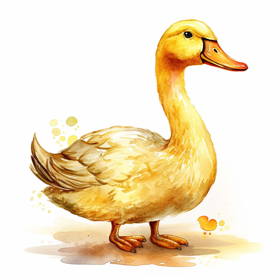 Car Sticker Watercolor Golden Goose Sticker Weatherproof Outdoor Vinyl ...