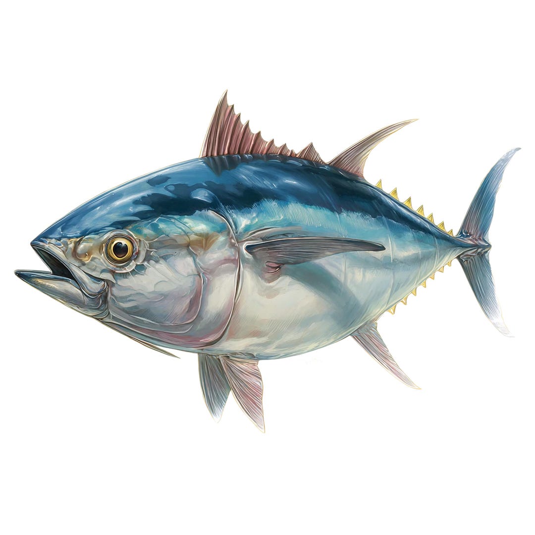 5X Tuna Stickers Car Stickers Angler Gift Fish Motif Boat Decoration ...