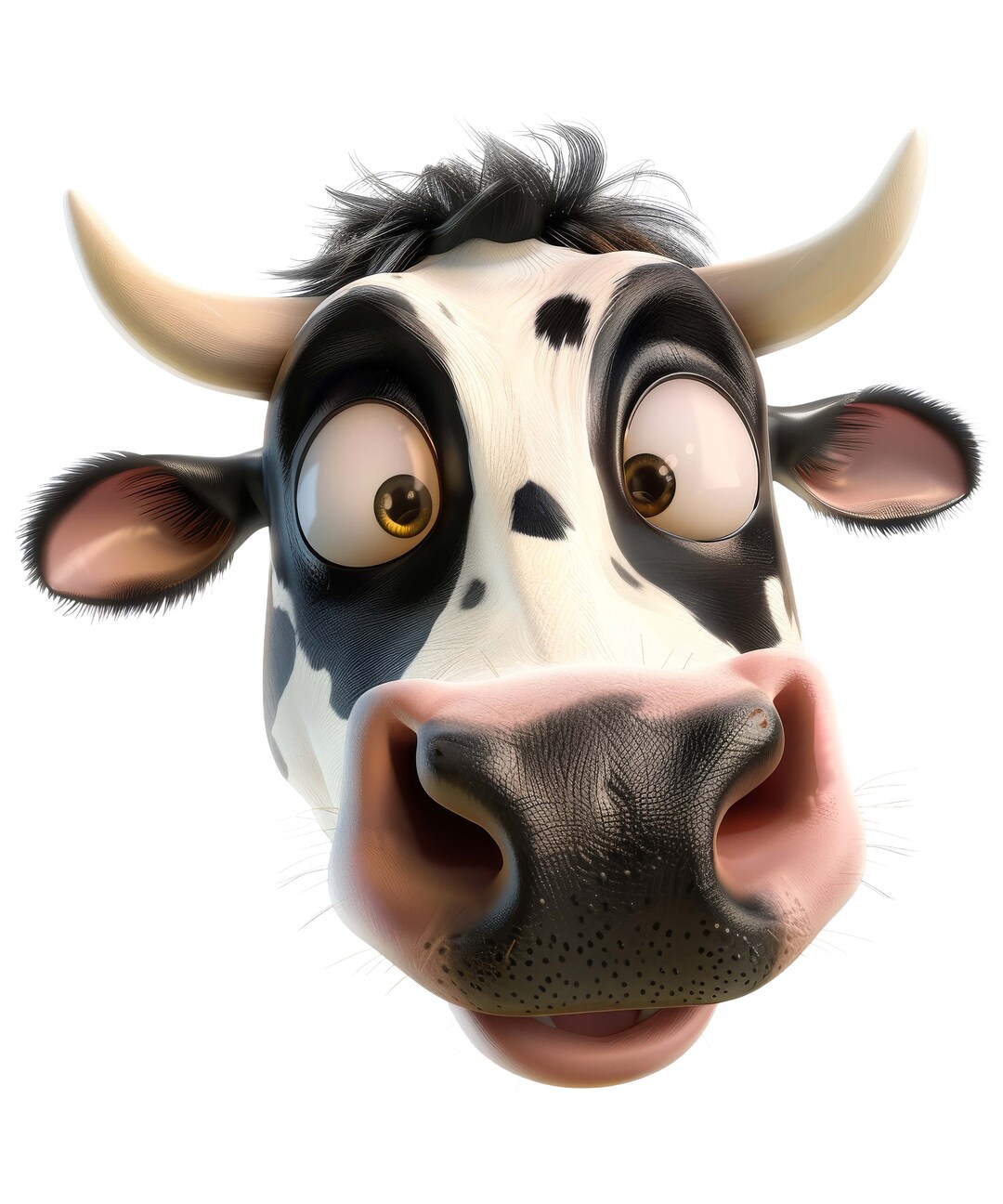 Car Sticker Funny Cow Face Sticker Weatherproof Outdoor Vinyl - Etsy