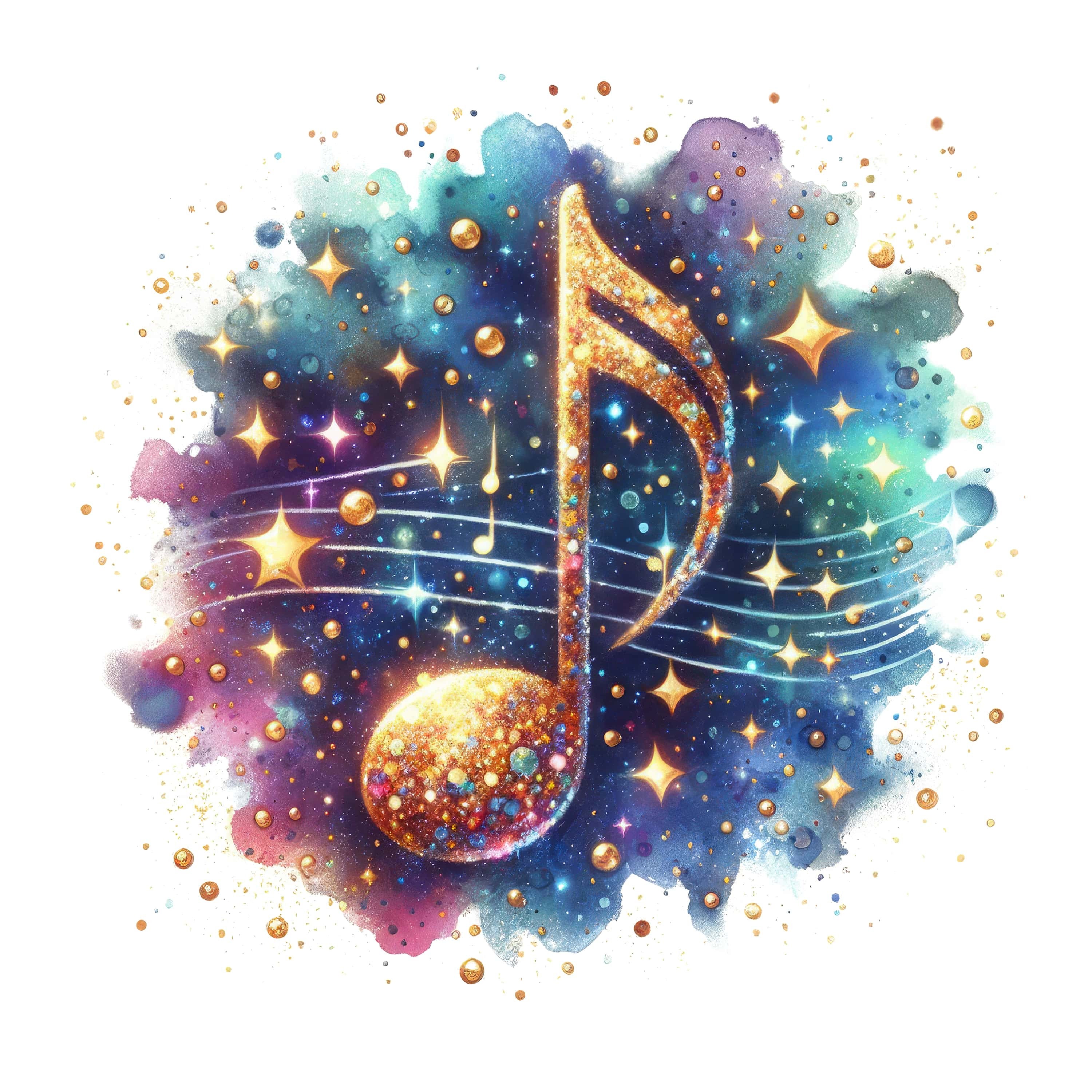 Car Sticker Fantasy Music Notes Sticker Weatherproof Outdoor Vinyl ...
