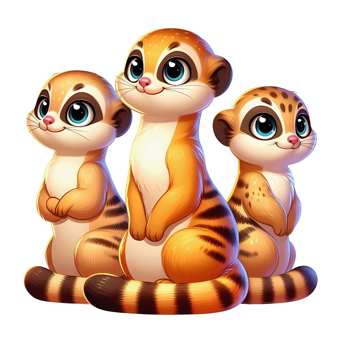 Car Sticker Cute Cartoon Meerkat Decal Weatherproof Outdoor Vinyl - Etsy