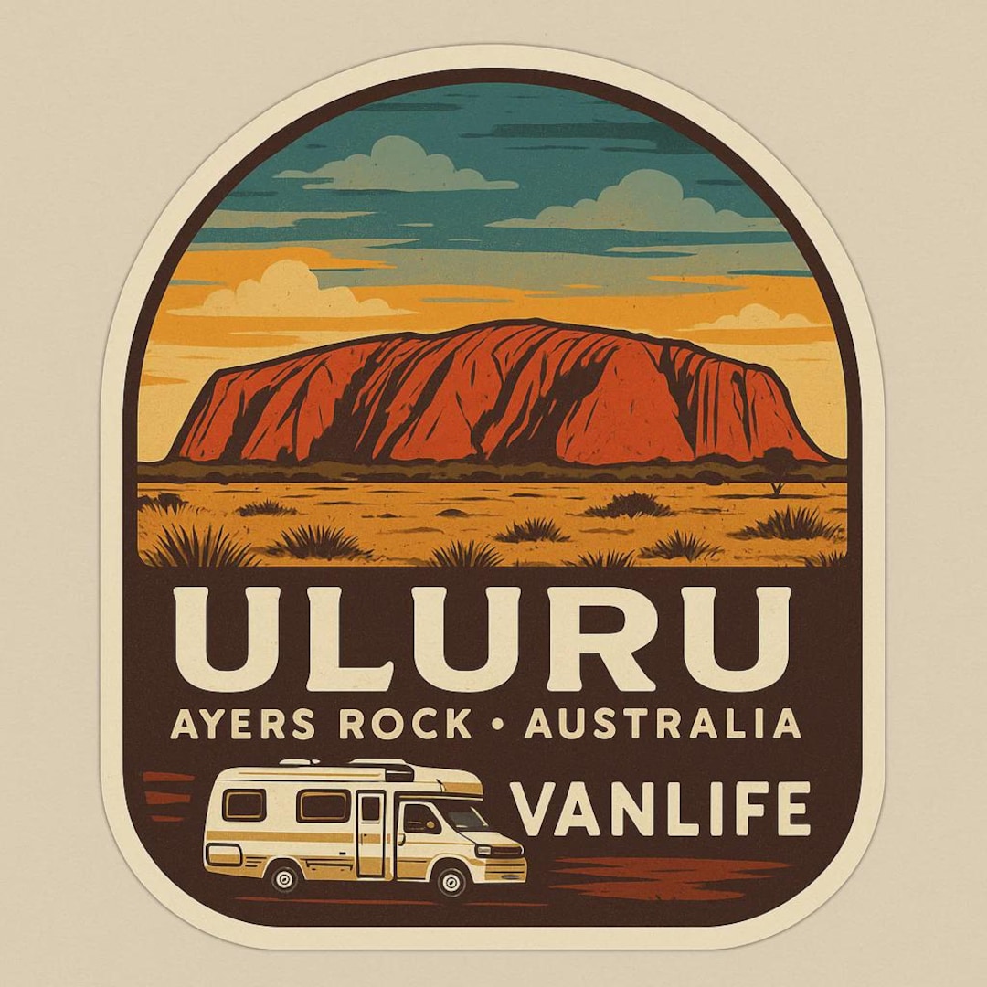 Uluru Car Sticker Ayers Rock Australia Outback Travel Destination ...