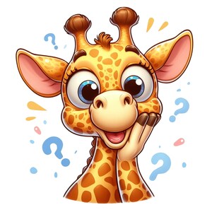Car Sticker Cute Funny Giraffe Sticker Weatherproof Outdoor Vinyl ...
