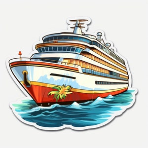 Car Sticker Cruise Ship Sticker Weatherproof Outdoor Vinyl Sticker ...