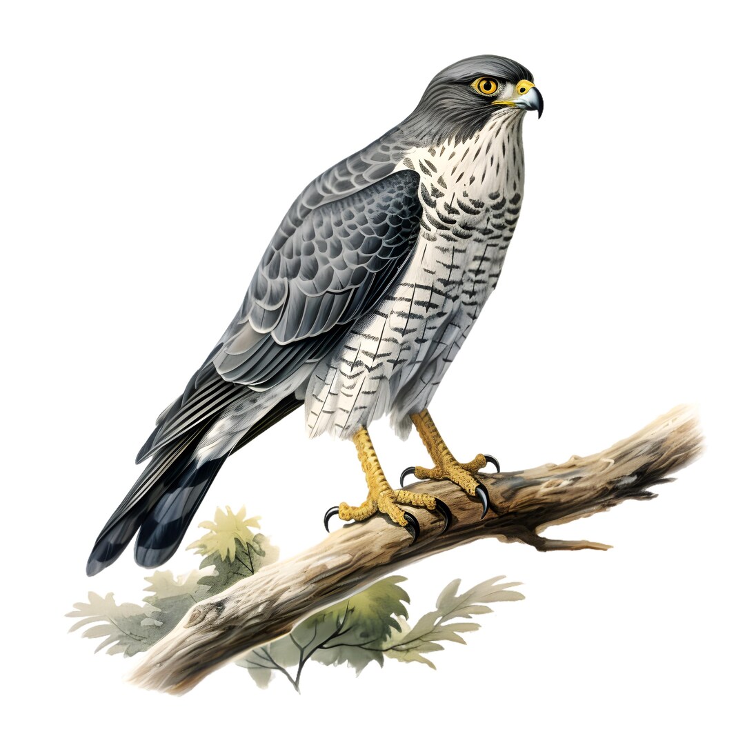 5X Hawk Sticker Set (5 Pieces): Bird of Prey Car Stickers, Forest ...