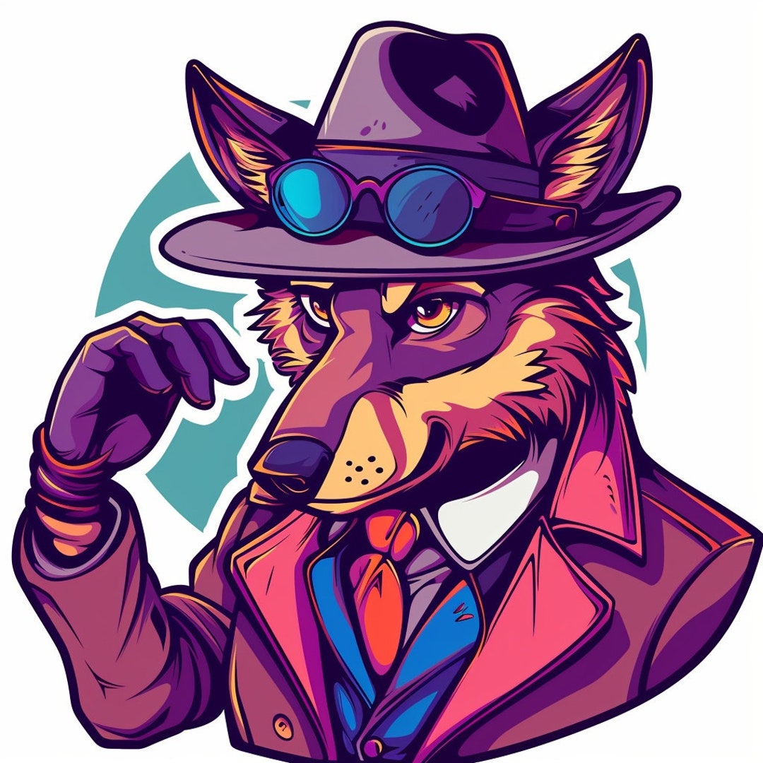 Car Sticker Detective Wolf Sticker Weatherproof Outdoor Vinyl - Etsy