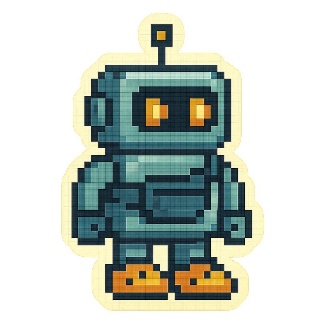 Robot With Fanny Pack Crocs Sticker – Funny Car Sticker – Weatherproof ...