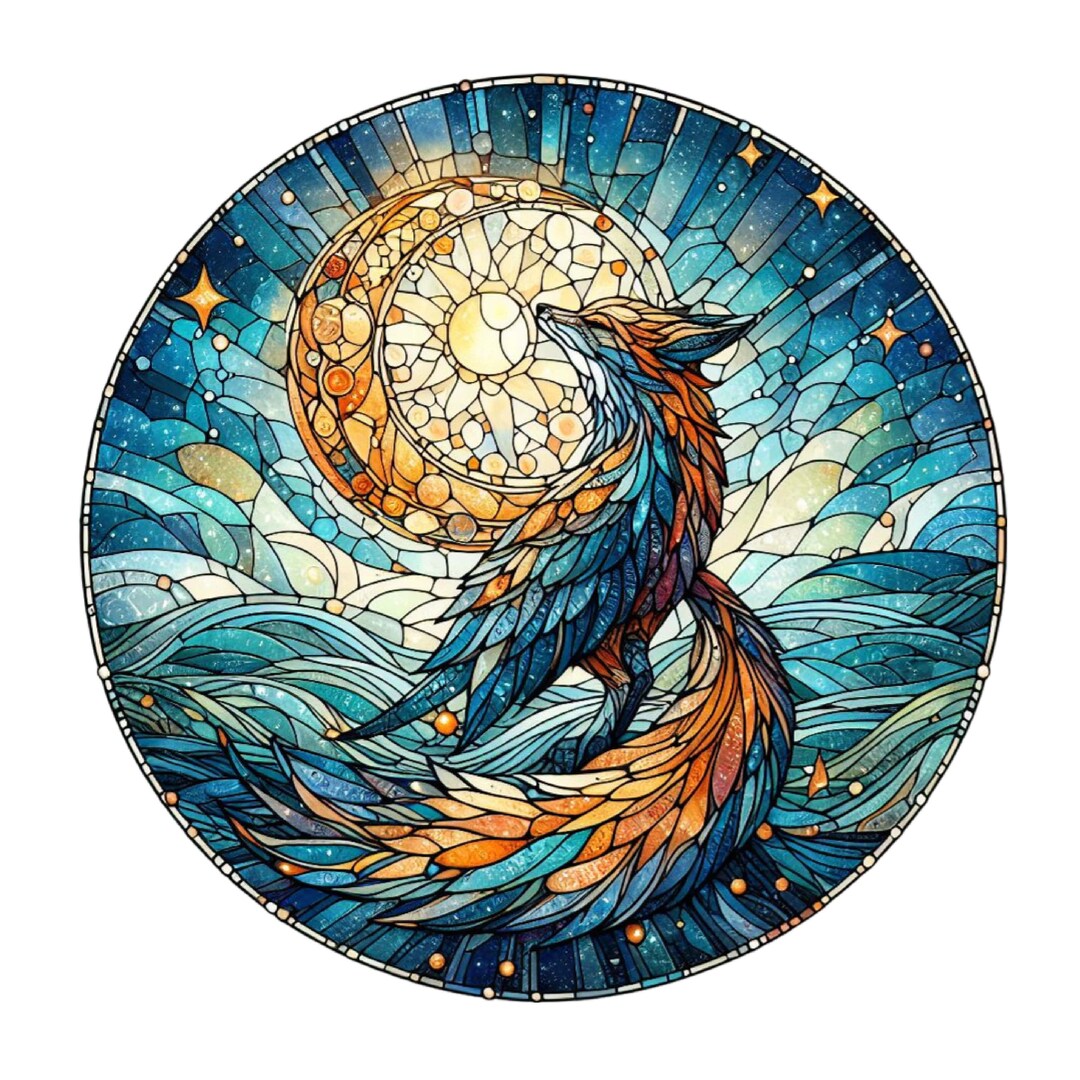 Car Sticker Stained Glass Animals Sticker Weatherproof Outdoor Vinyl - Etsy