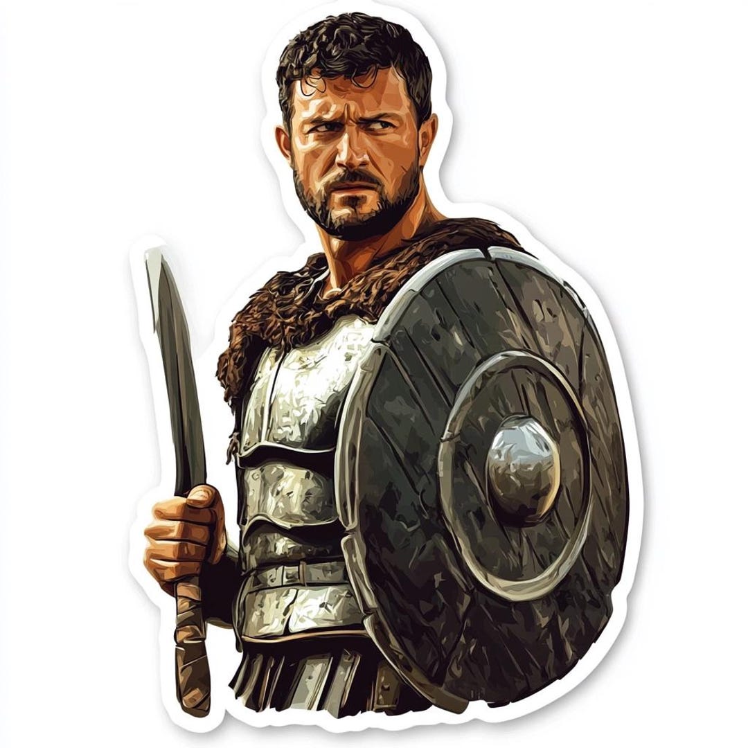 Gladiator Sticker Vinyl Sticker Customizable Laptop Sticker Water ...