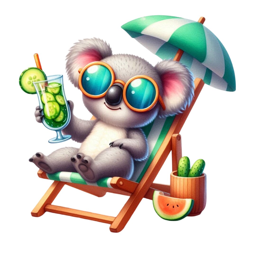Sommer Tier Sticker Set 9×9 Cm Aquarell Summer Animal Multipack ...