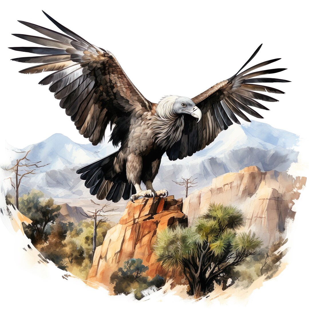 Car Sticker Condor Watercolor Sticker Weatherproof Outdoor Vinyl - Etsy
