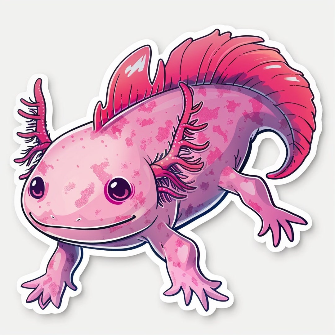 Car Sticker Axolotl Sticker Weatherproof Outdoor Uv-resistant Vinyl ...