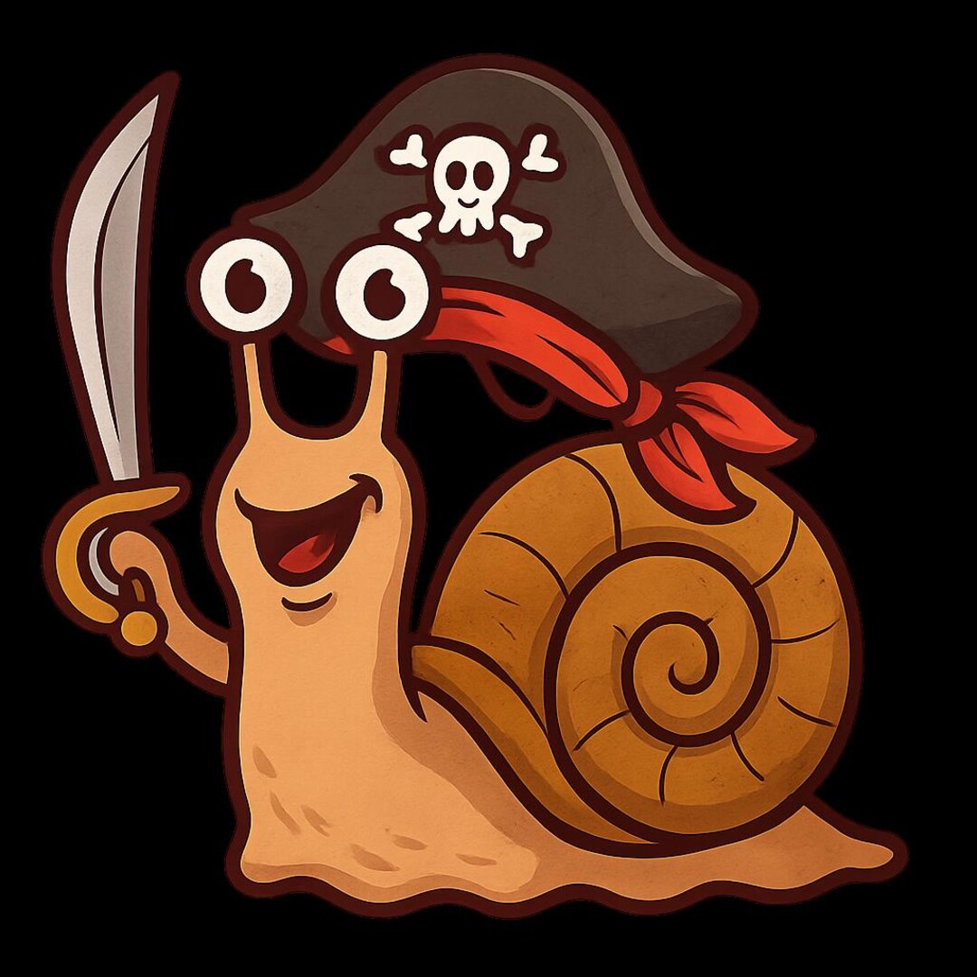Pirate Snail Sticker Outdoor Uv-resistant Vinyl Sticker Made of High ...