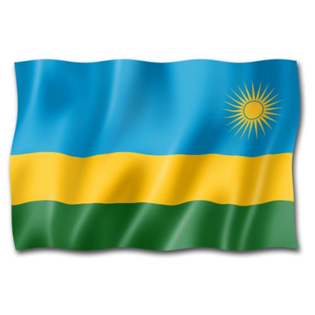Car Sticker Flag Rwanda Flag Sticker Weatherproof Outdoor Vinyl Sticker ...