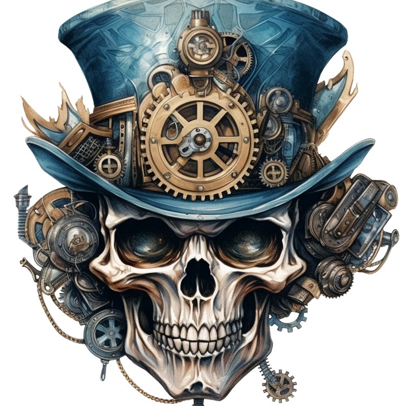 Steampunk Skull - Etsy