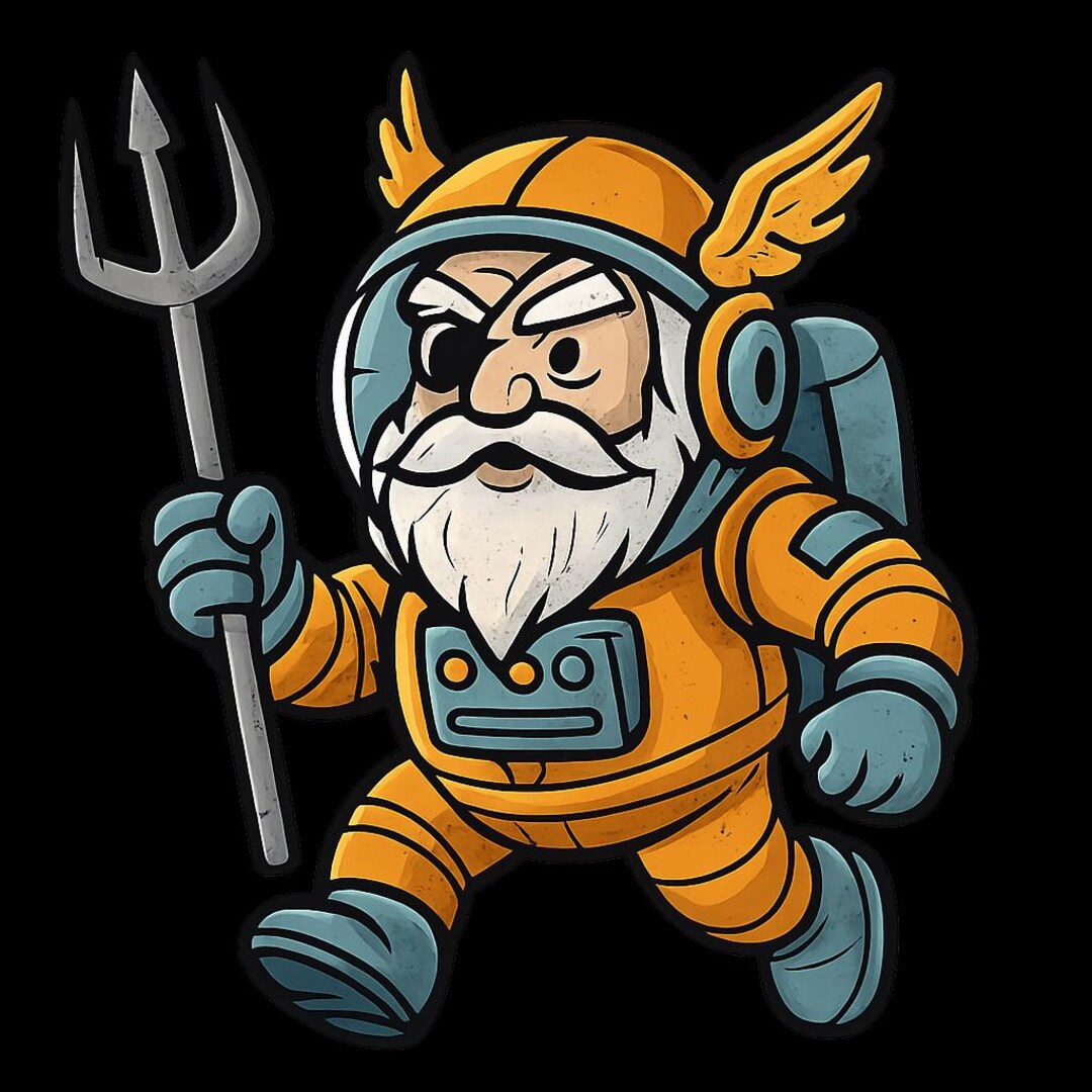 Odin as an Astronaut Sticker Outdoor Uv-resistant Vinyl Sticker Made of ...