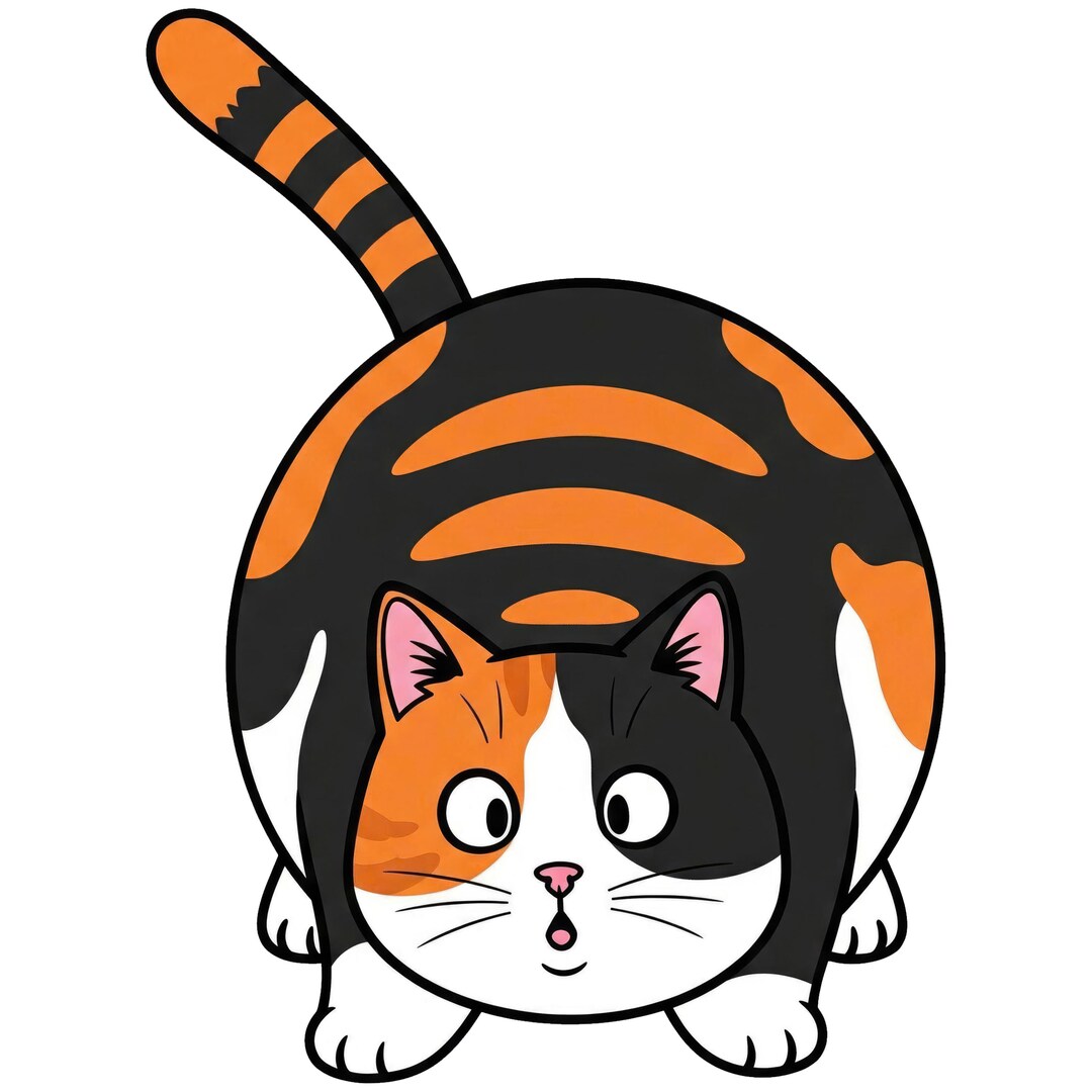 Cat Sticker Set Multipack 9 X 9 Cm Funny Cat Car Stickers Cute Vinyl ...