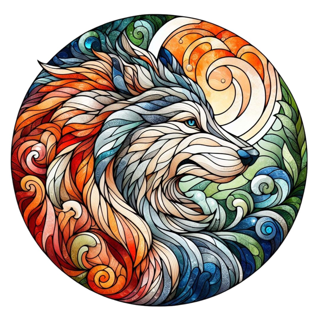 Car Sticker Stained Glass Animals Sticker Weatherproof Outdoor Vinyl - Etsy