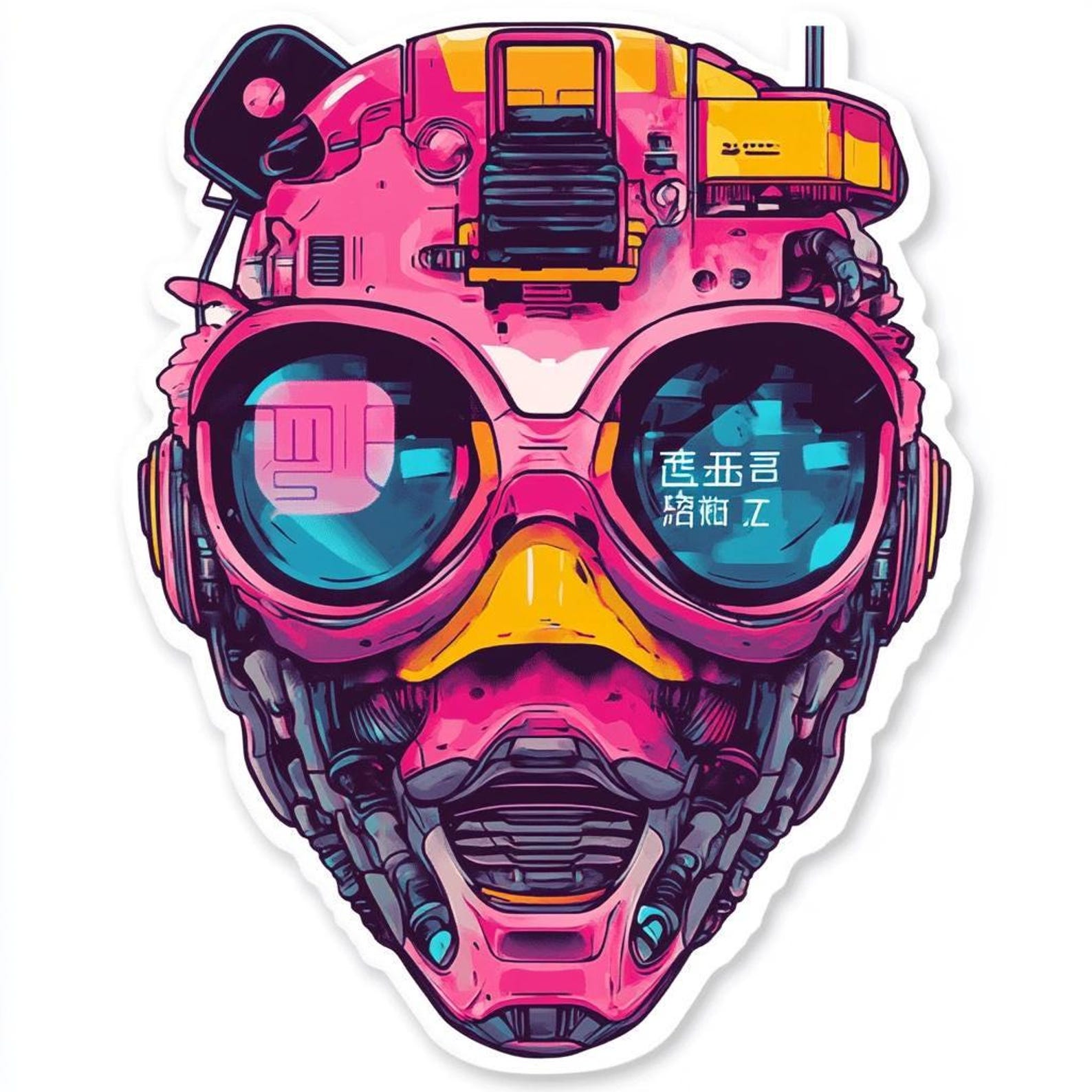 Car Sticker Cyberpunk Sticker Weatherproof Outdoor Vinyl Sticker ...