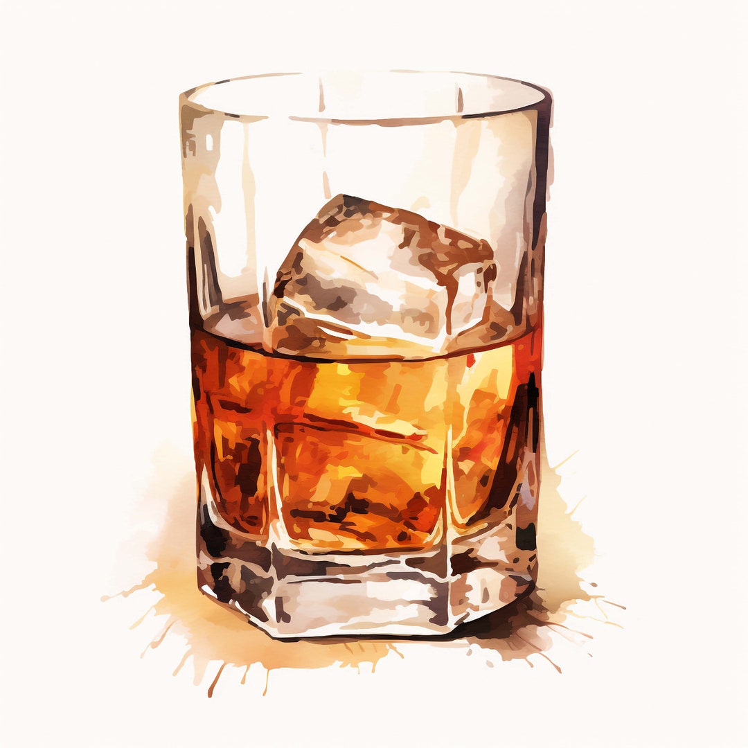 Sticker Watercolor Whisky Sticker Personalizable Outdoor Vinyl - Etsy