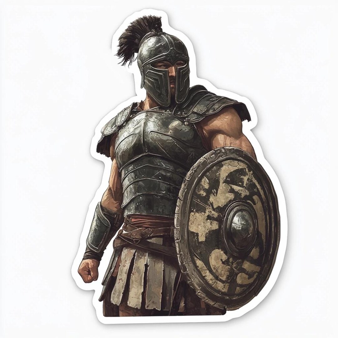 Gladiator Sticker Vinyl Sticker Customizable Laptop Sticker Water ...