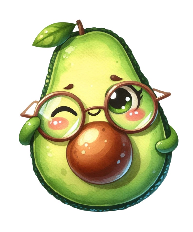 Car Sticker Cute Avocado Weatherproof Outdoor Sticker Vinyl - Etsy