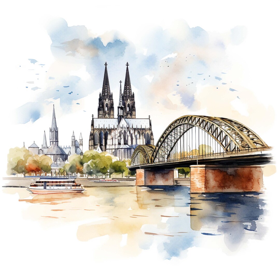 Cologne Car Sticker – Germany Sticker With Cologne Cathedral City ...