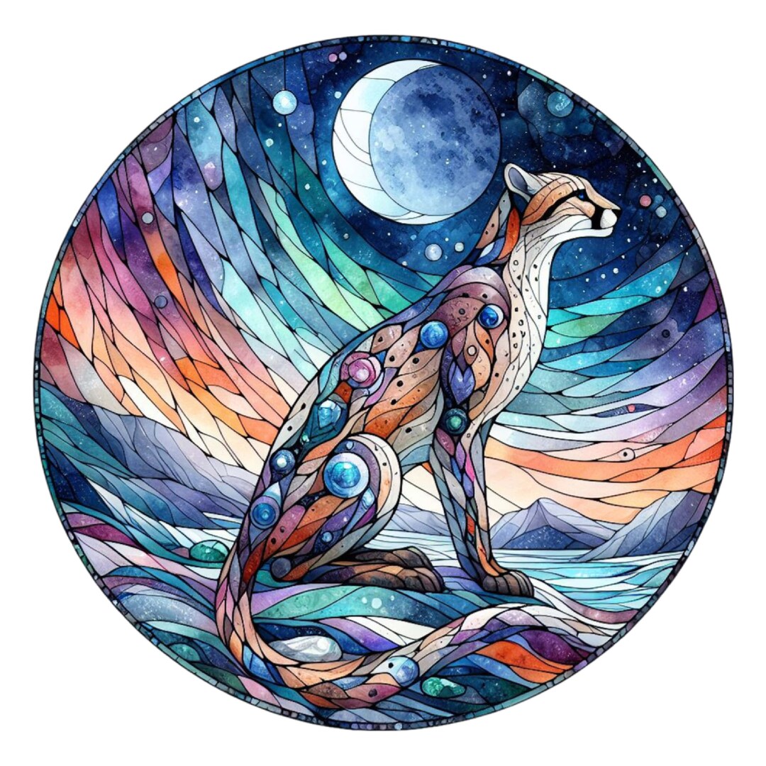 Car Sticker Stained Glass Animals Sticker Weatherproof Outdoor Vinyl - Etsy