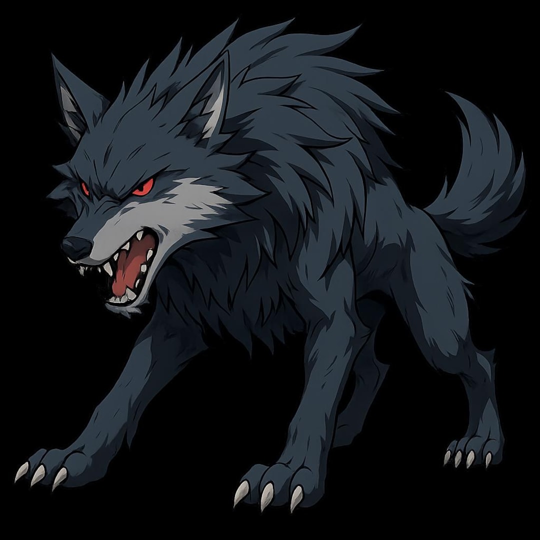 Fenrir in Anime Style Sticker Outdoor Uv-resistant Vinyl Sticker Made ...