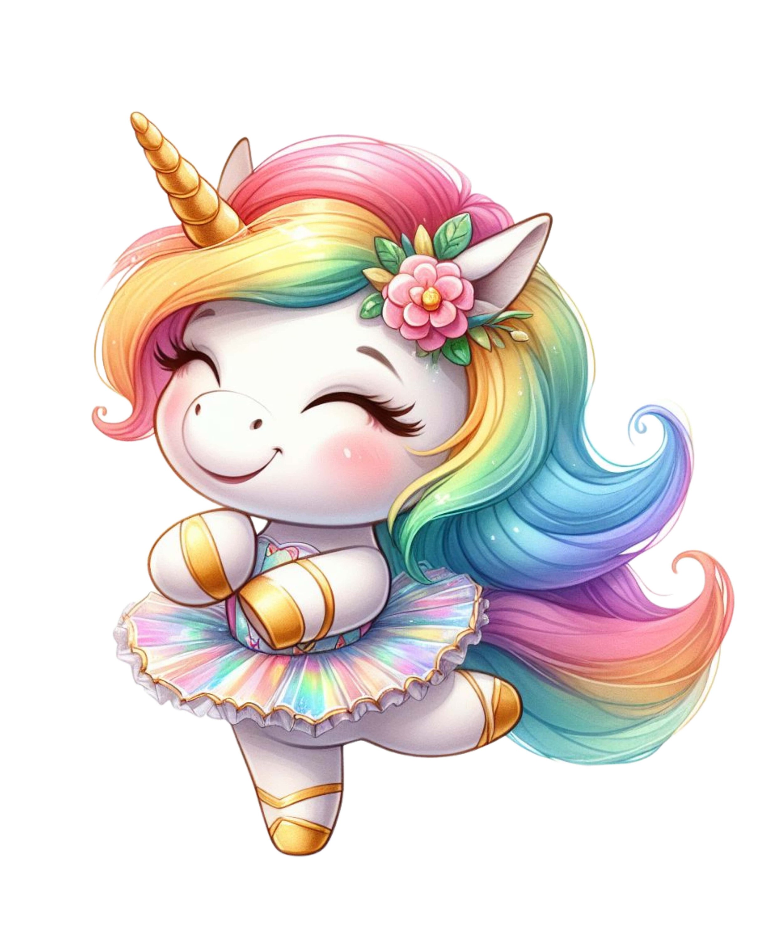 Car Sticker Cute Unicorns Ballet Sticker Weatherproof Outdoor Vinyl ...