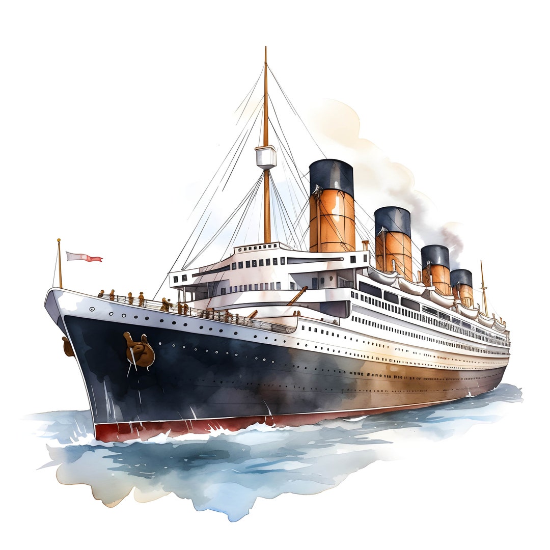 Titanic Sticker Watercolor Iceberg Sticker Historical Ship Car Sticker ...