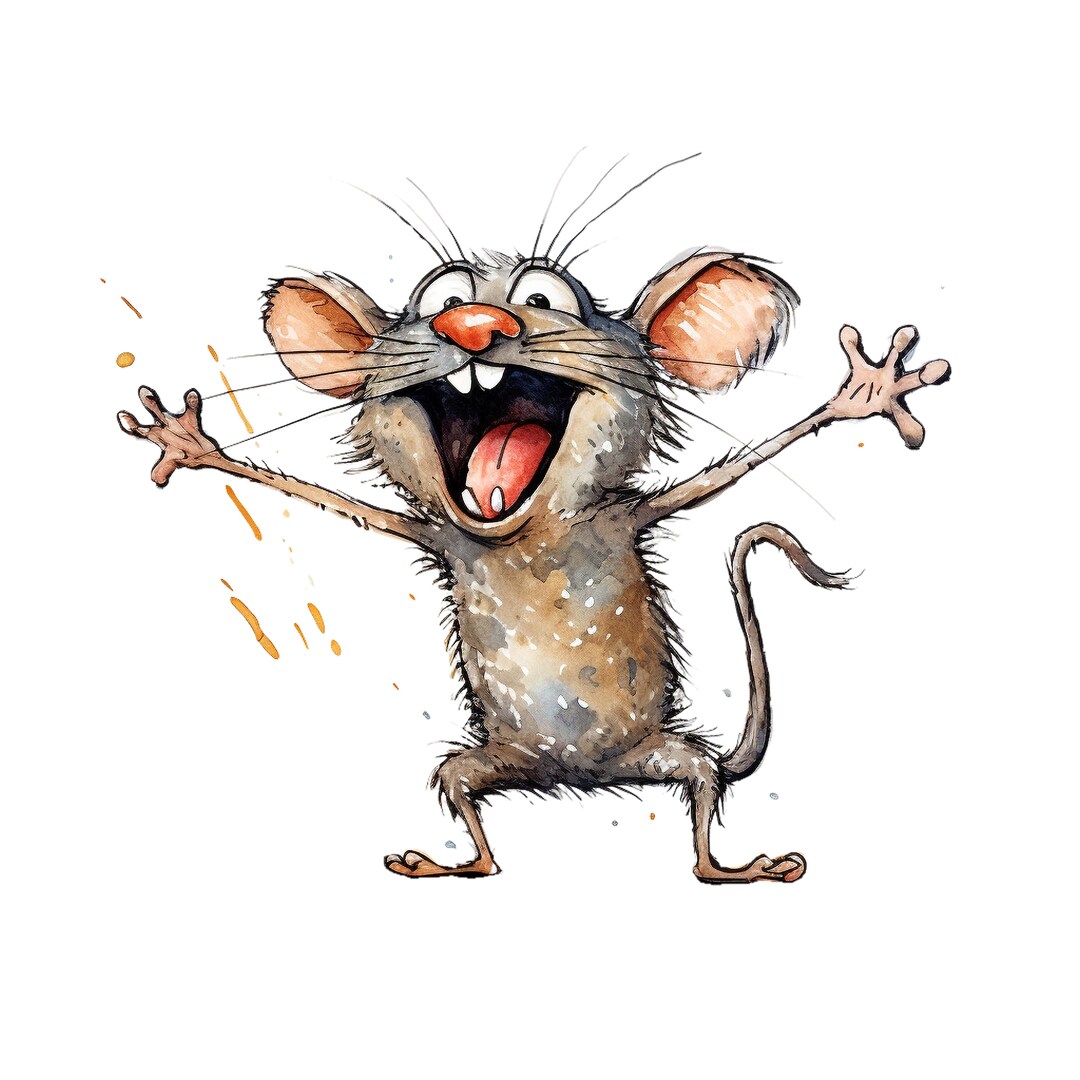 Funny Mouse Sticker Personalizable Outdoor Uv-resistant Vinyl Sticker ...