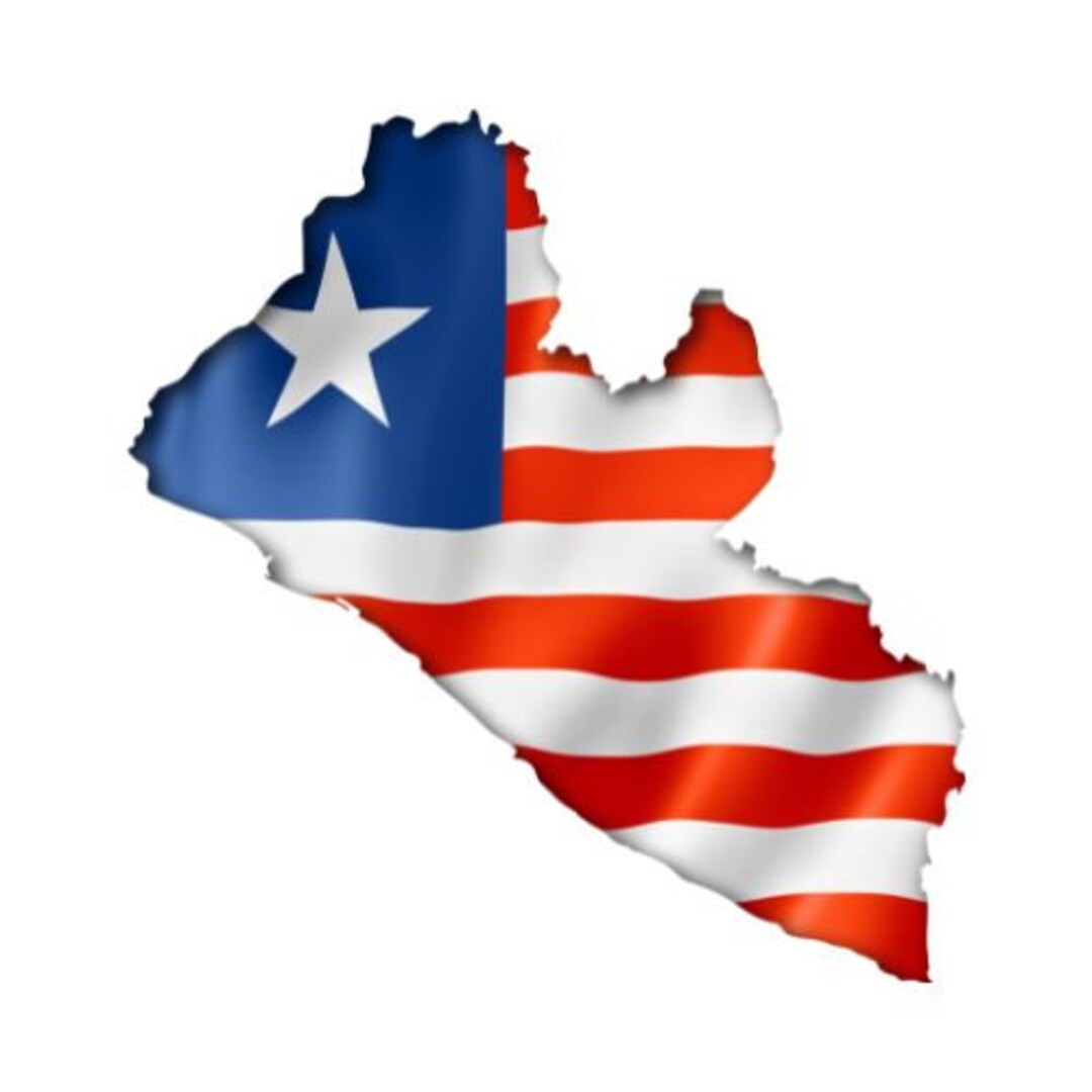 Car Sticker Flag Liberia Flag Sticker Weatherproof Outdoor Vinyl ...