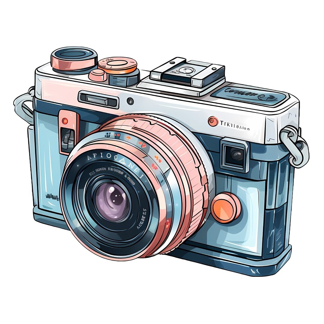 Vintage Camera Sticker Retro Photography Wall Decal Car Sticker Camera ...