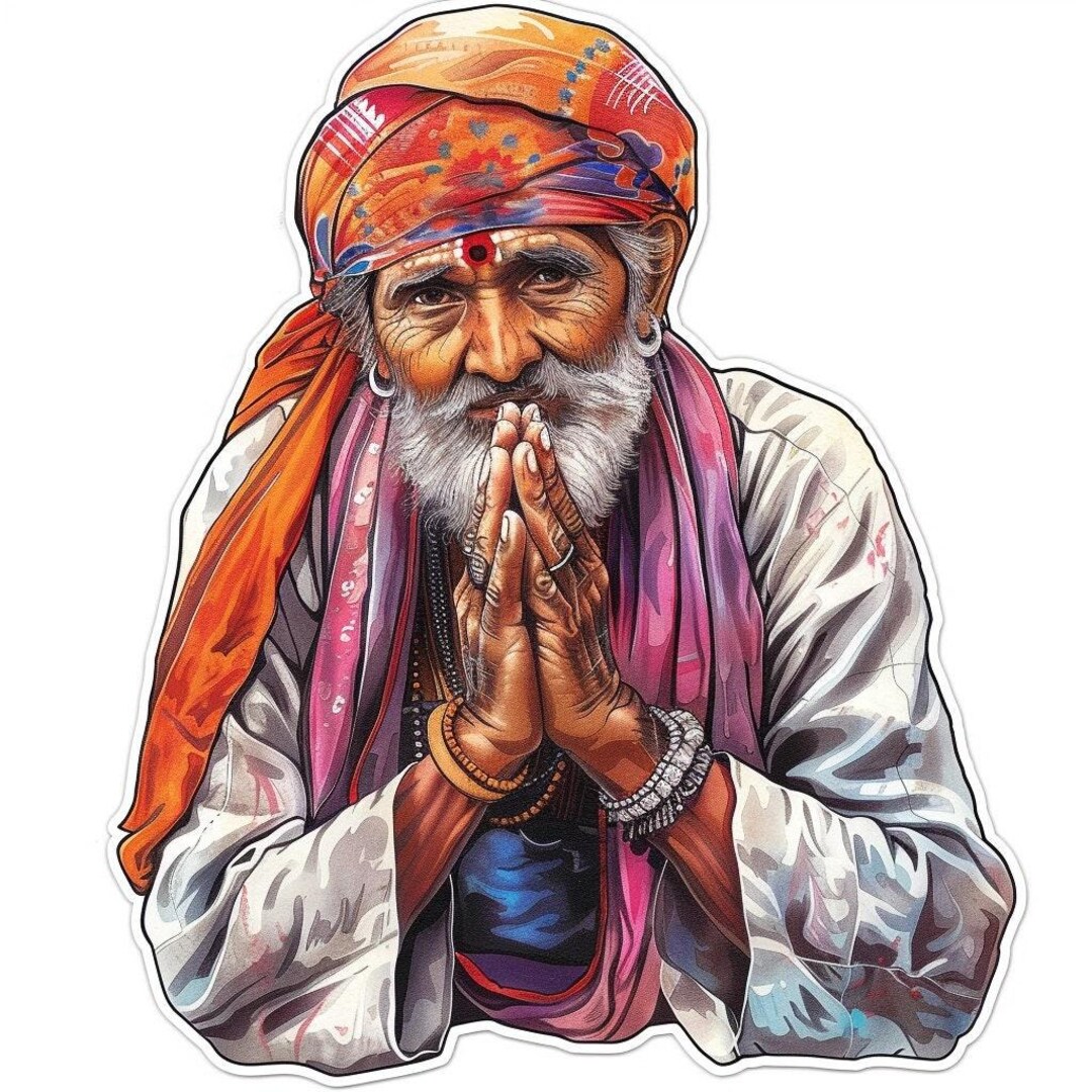 Car Sticker Sai Baba Portrait Sticker Weatherproof Outdoor Vinyl ...