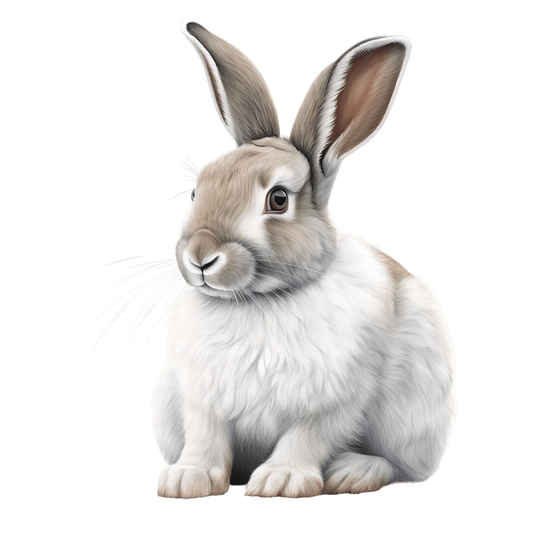 Rabbit Sticker Set, Realistic 9 X 9 Cm, Car Stickers, Rabbit Vinyl ...