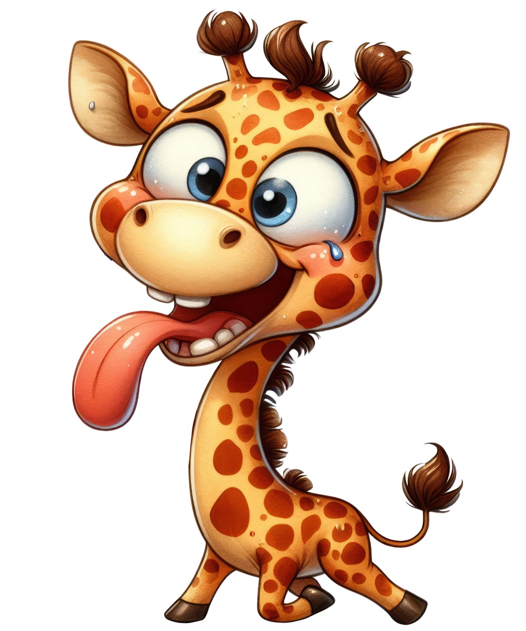 Car Sticker Adorable Giraffe Sticker Weatherproof Outdoor Vinyl Sticker ...