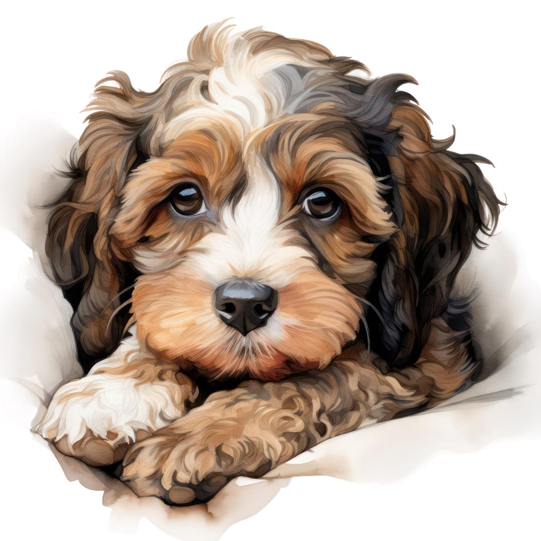 4X Cavapoo Sticker Set, 4 Pieces Cavoodle Car Stickers, Cute Dog Doodle ...