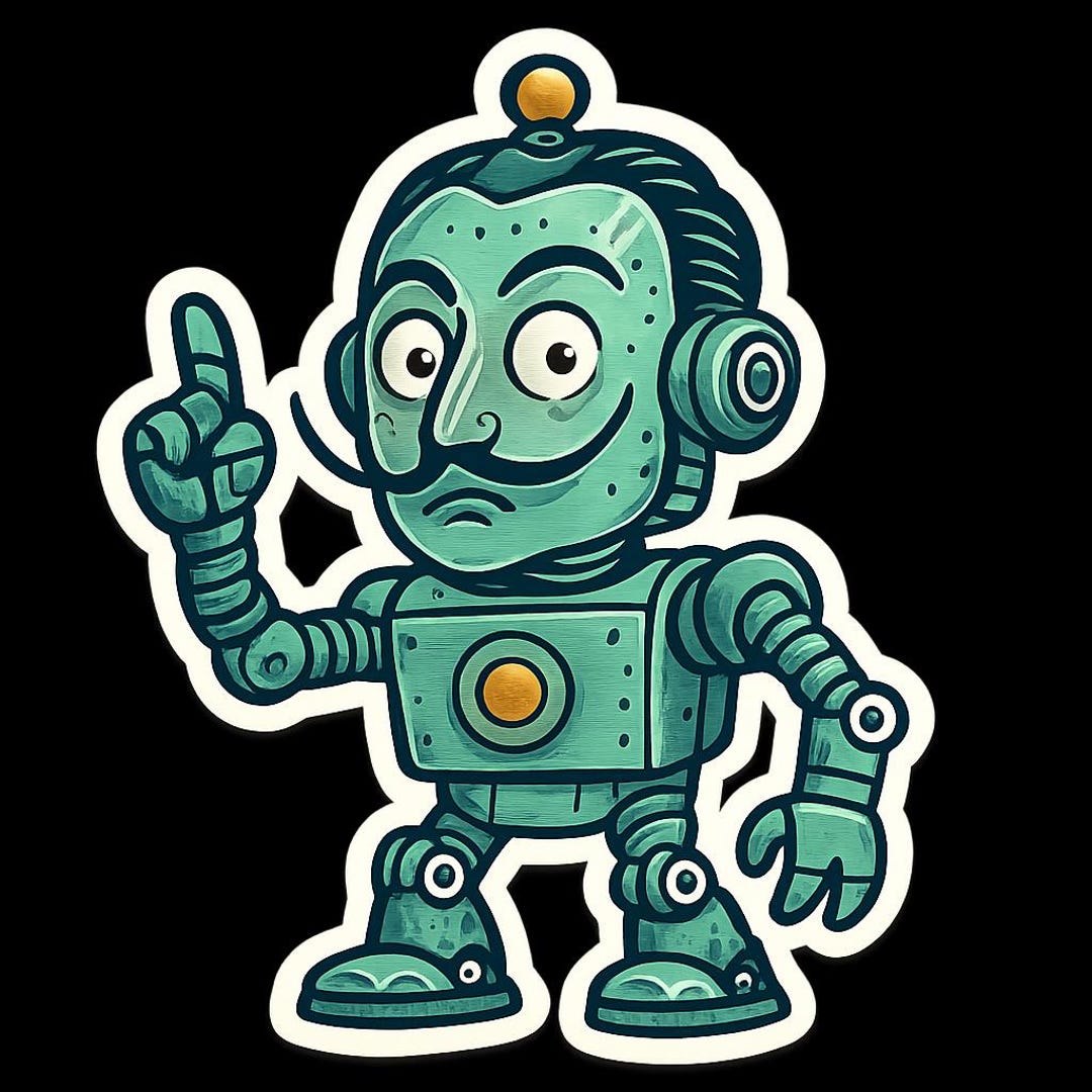 Dali as a Robot Sticker Outdoor Uv-resistant Vinyl Sticker Made of High ...