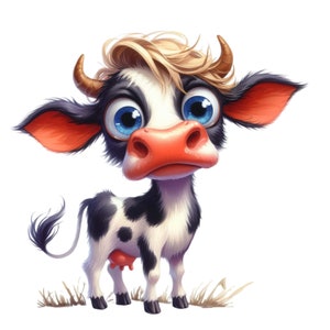 Car Sticker Funny Cow Sticker Weatherproof Outdoor Uv-resistant Vinyl ...